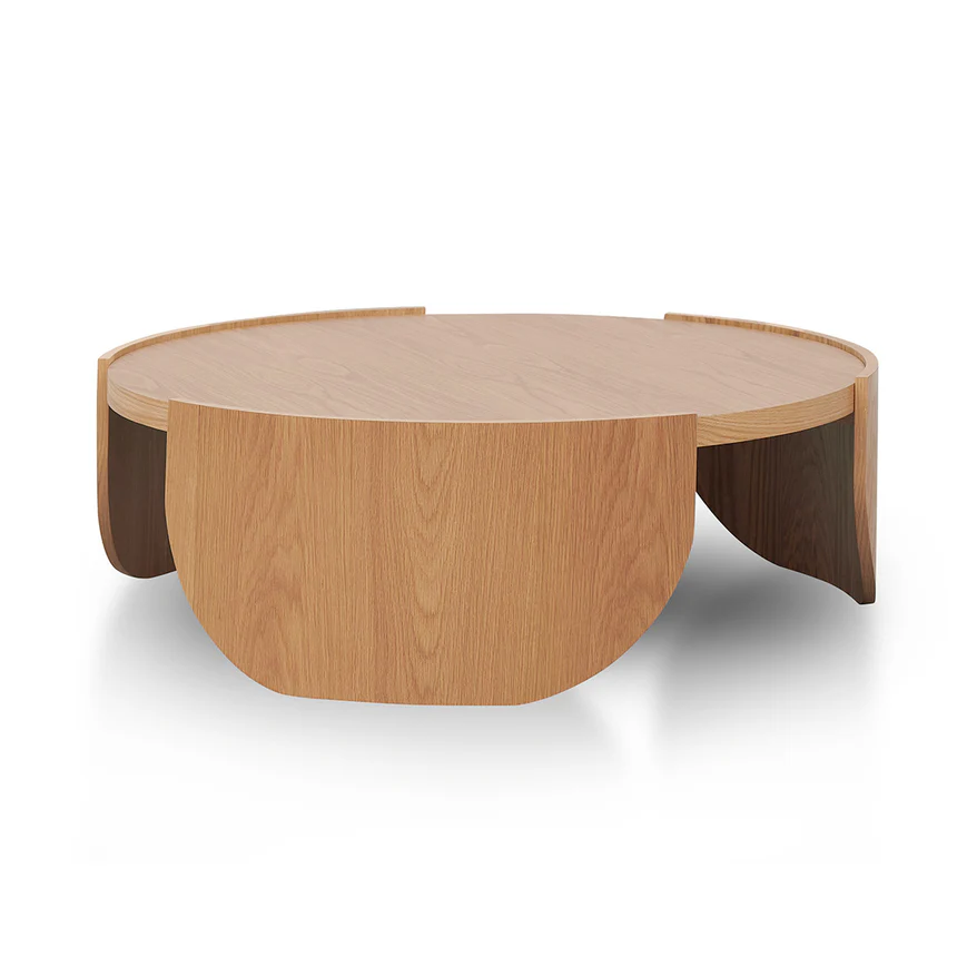 CCF8311 - CN 1.1m Round Coffee Table - Natural - The Lounge Hub Australia