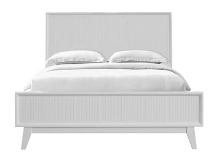 Ella Queen Bed — 223×161×120 cm (White Finish) - The Lounge Hub Australia